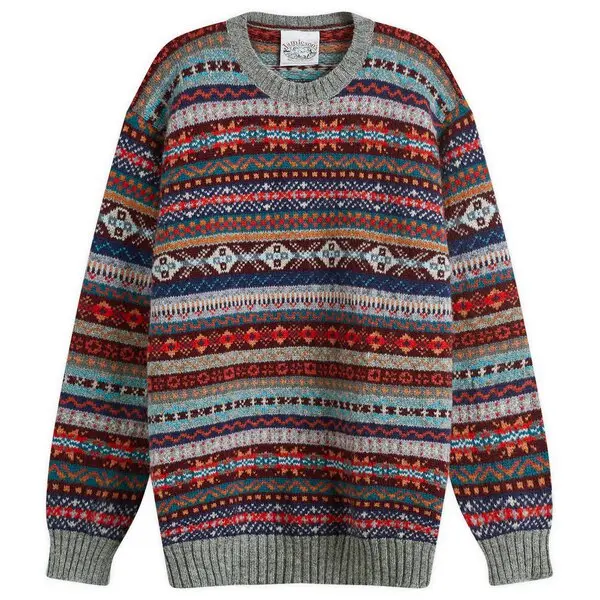 JAMIESON'S OF SHETLAND Fair Isle Crew Knit