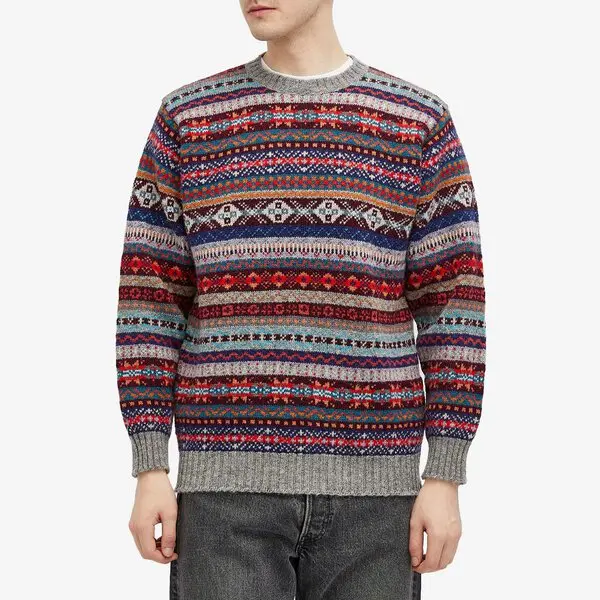 JAMIESON'S OF SHETLAND Fair Isle Crew Knit
