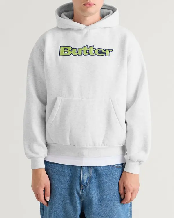 BUTTER GOODS Ripstop Logo Applique Hoodie