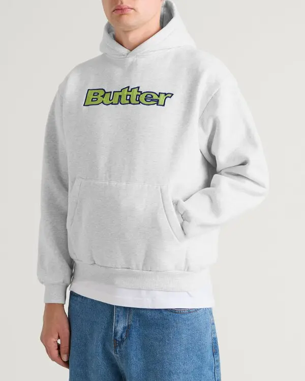 BUTTER GOODS Ripstop Logo Applique Hoodie