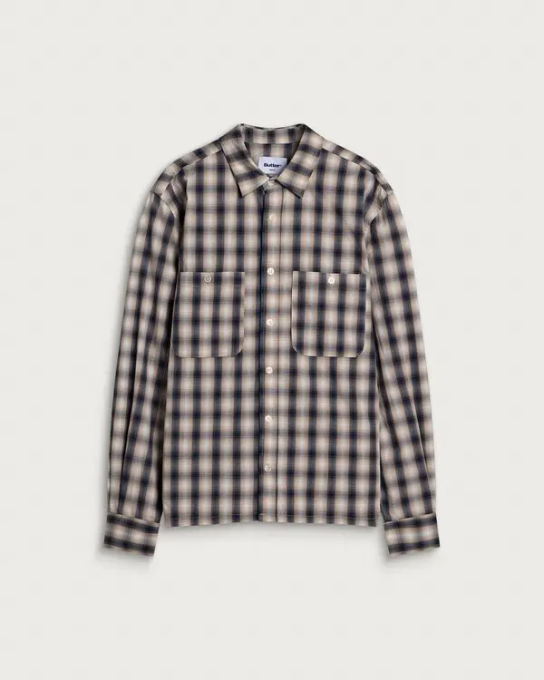 BUTTER GOODS Shadow Plaid Shirt