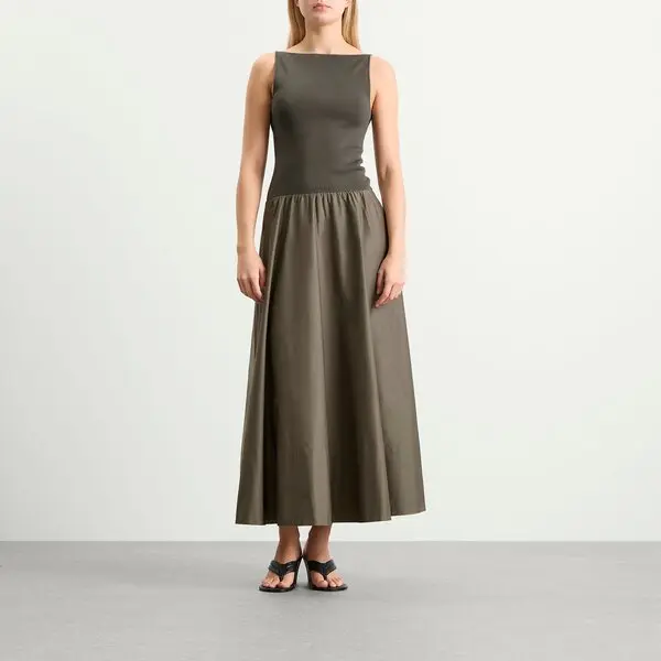 ST. AGNI Backless Circle Hem Dress