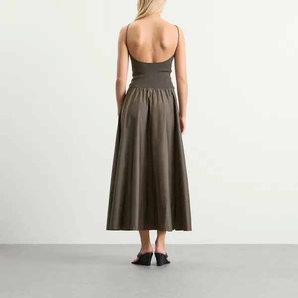 ST. AGNI Backless Circle Hem Dress