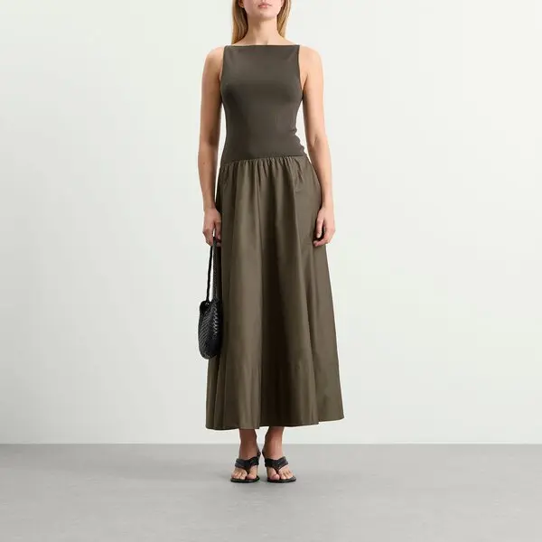ST. AGNI Backless Circle Hem Dress