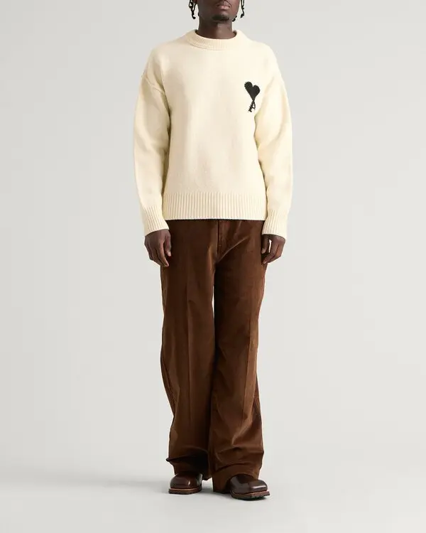 AMI Paris Crewneck Contrasted Adc Jumper