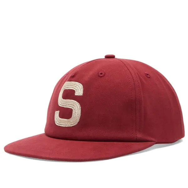 HOUSE OF SUNNY Chain Stitch Emblem Cap - Ruby Red