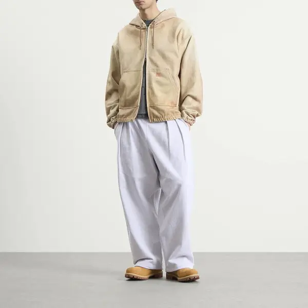 BEAMS Balloon Wide Sweat Pants - Ash Grey