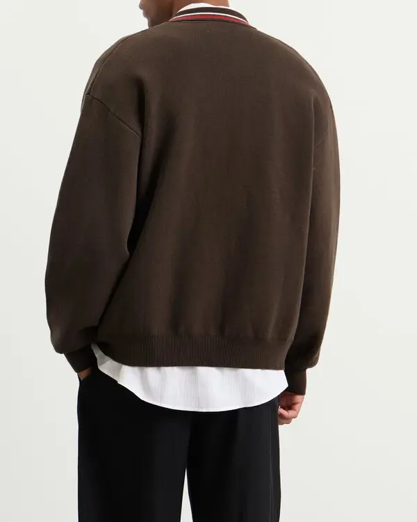 BOUND Retro Disc Knit Zip Polo