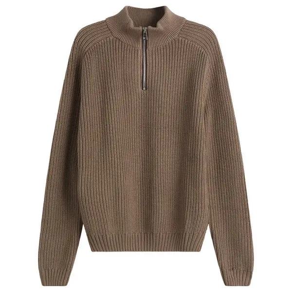 RONNING Quarter Zip Fisherman Sweater