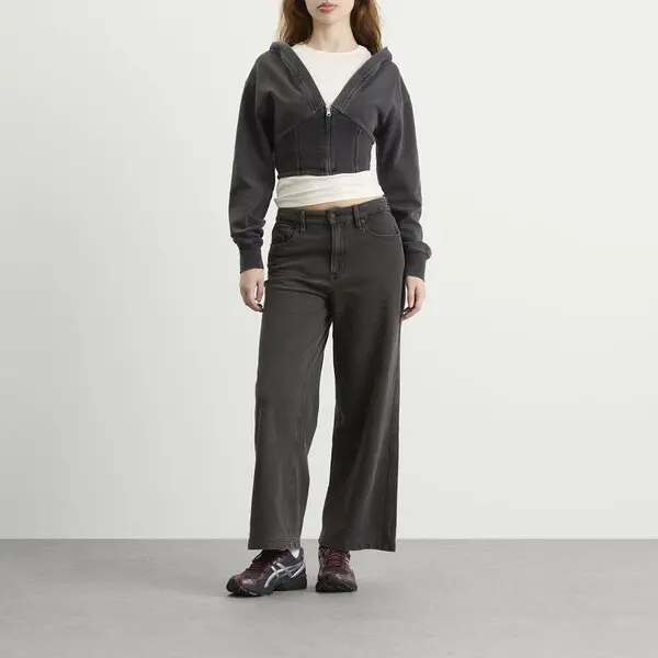 Good American Jeanius Crop Good Skate Sweatpants