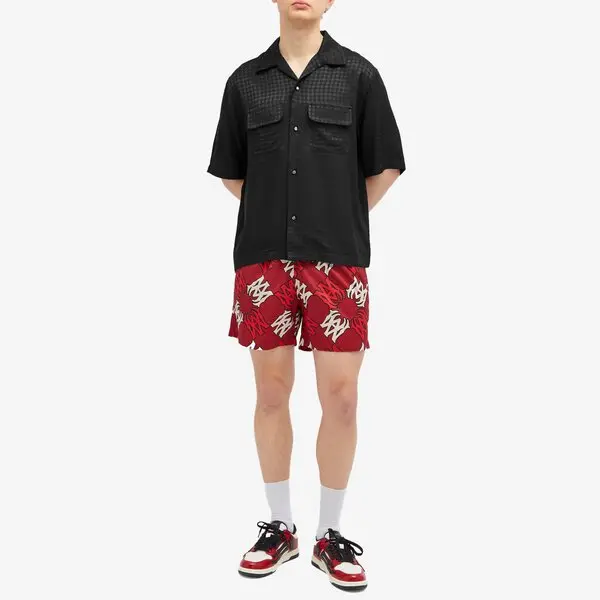 Amiri Ma Quad Jacquard Camp Shirt