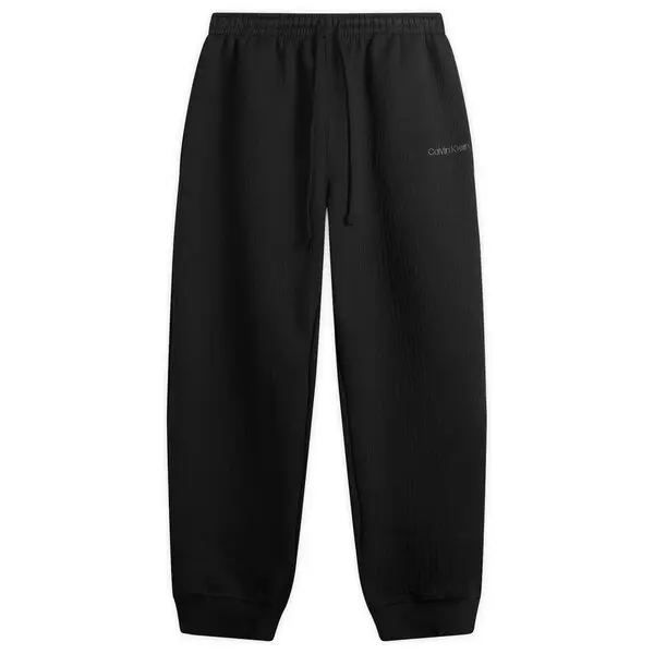 Calvin Klein Modern Terry Quilted Jogger - Black