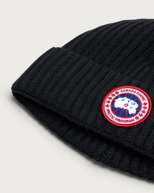 Canada Goose Cashmere Blend Rib Toque Beanie