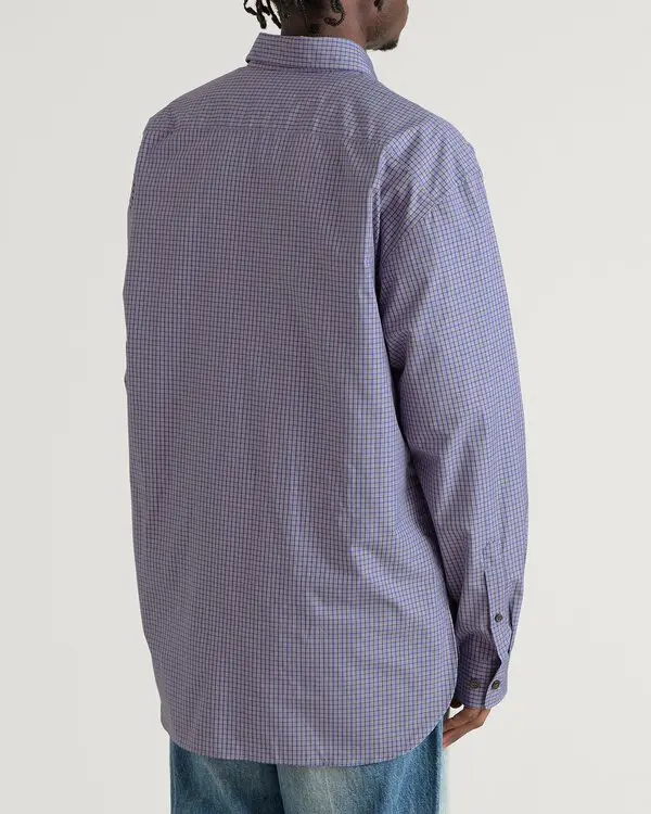 Dries Van Noten Croom Micro Check Cotton Shirt