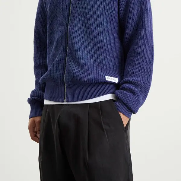 BUTTER GOODS Shout Zip Knit Sweater