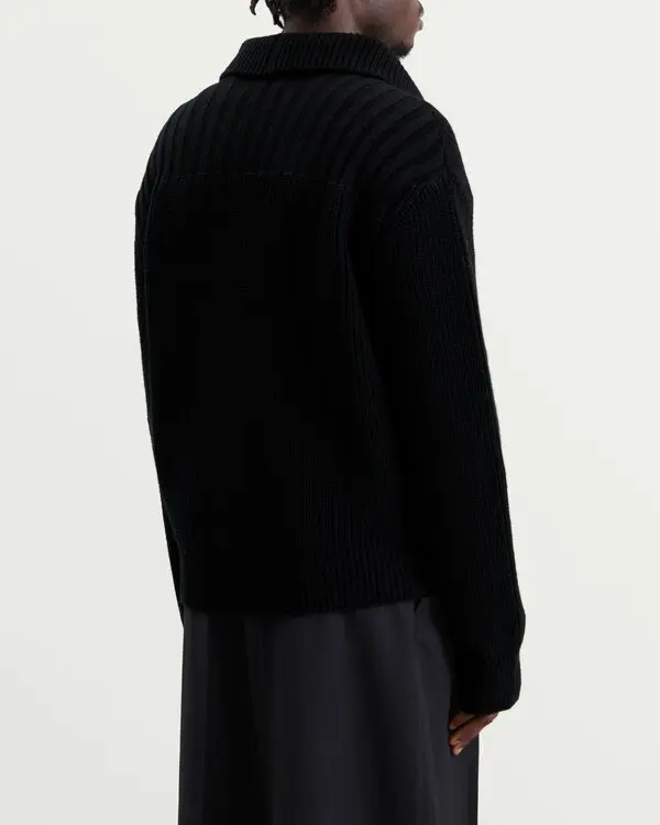 Dries Van Noten Marino Button Knitted Bomber