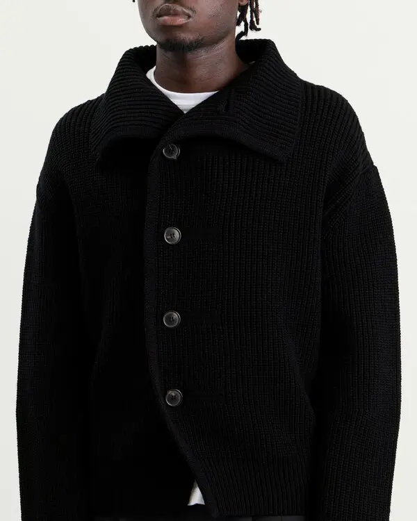 Dries Van Noten Marino Button Knitted Bomber