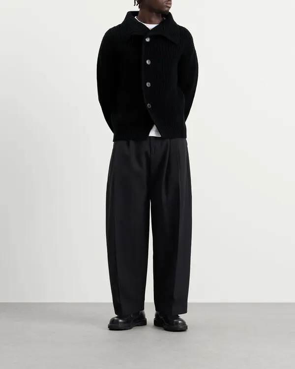 Dries Van Noten Marino Button Knitted Bomber