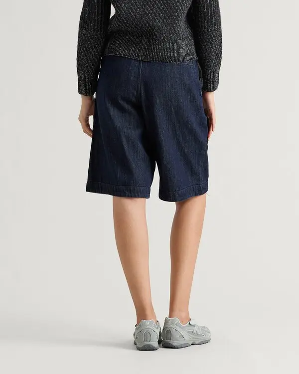 DIME Pleated Baggy Denim Shorts