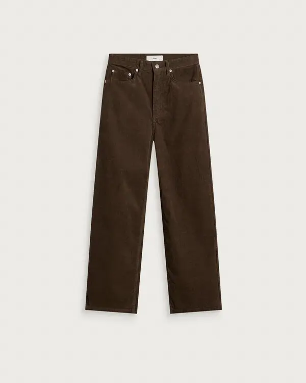 DUNST 90s Wide Corduroy Jeans - Brown