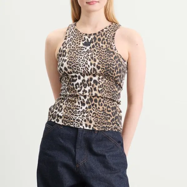 GANNI Rib Tank Top