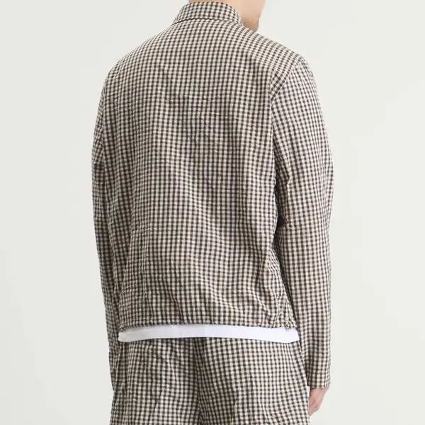 Moncler Checked Zip Up Shirt Jacket