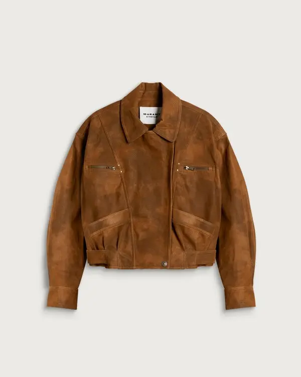 Isabel Marant Étoile Toile Belma Faux Suede Jacket - Brown
