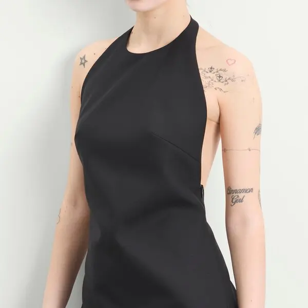 RÓHE Rohe Pleated Muslin Halter Dress