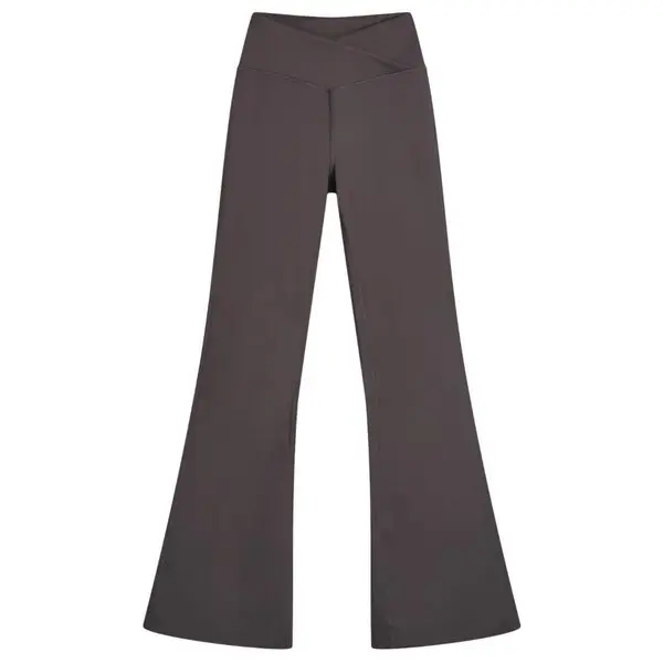 TALA Dayflex Wrap Flared Yoga Pants '33 - Cool Espresso