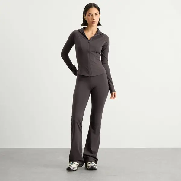 TALA Dayflex Wrap Flared Yoga Pants '33 - Cool Espresso