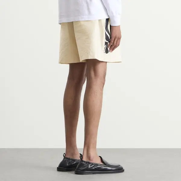 MKI MIYUKI ZOKU Botanical Print Wide Leg Shorts