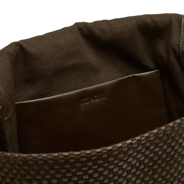 ST. AGNI Lattice Everyday Satchel - Coffee