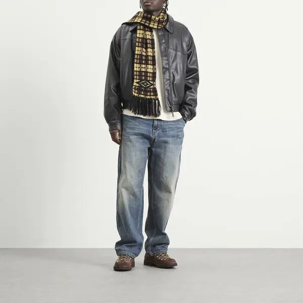 UMBRO Checked Knit Scarf