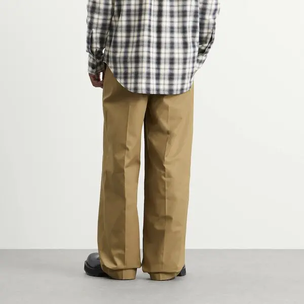 Balenciaga Wide Leg Cotton Chino Pants