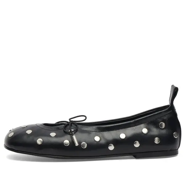 ALOHAS Rosalind All Studs Leather Ballet Flats Shoes - All Studs Black