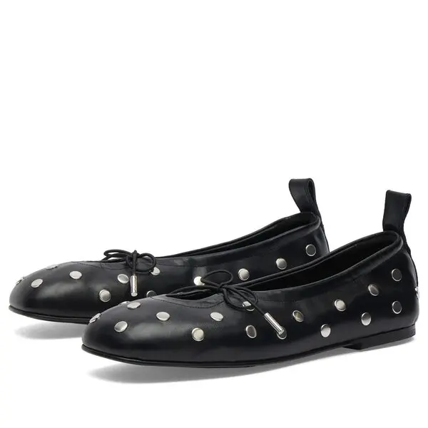 ALOHAS Rosalind All Studs Leather Ballet Flats Shoes