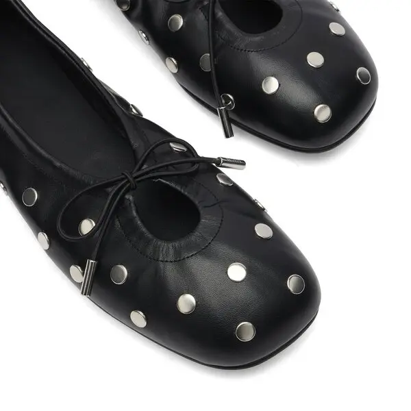 ALOHAS Rosalind All Studs Leather Ballet Flats Shoes