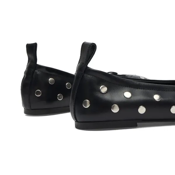 ALOHAS Rosalind All Studs Leather Ballet Flats Shoes