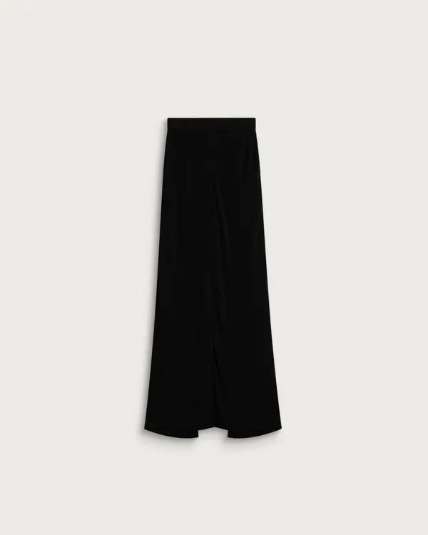 MAISON MARGIELA Fusion Jersey Waistband Maxi Skirt Pants - Black