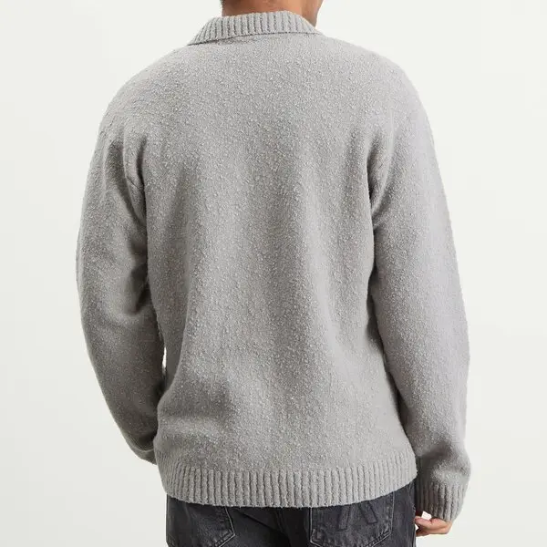 REPRESENT Knitted Boucle Knit Polo
