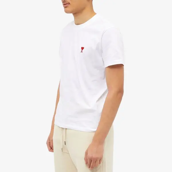 AMI Paris Small A Heart T-shirt - White