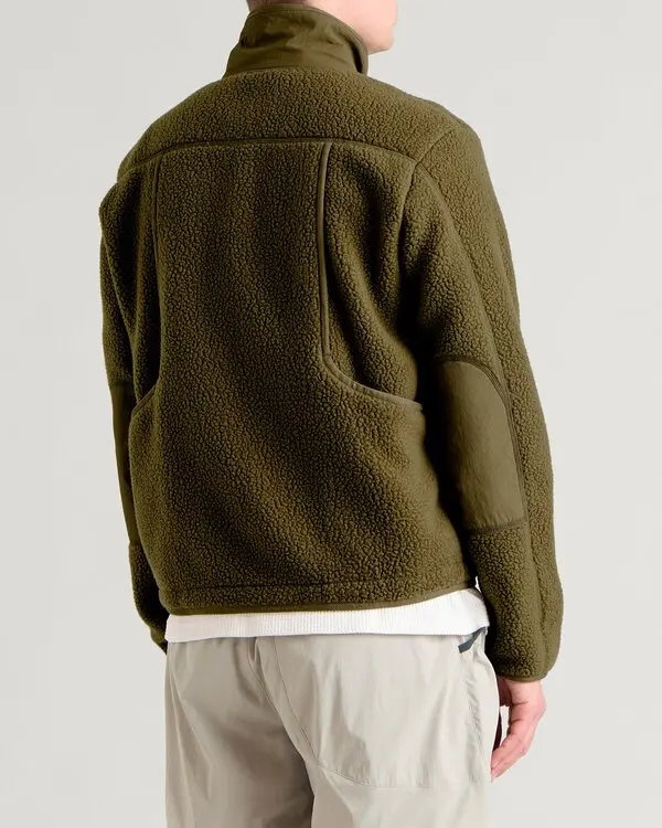 PAS NORMAL STUDIOS Off-race Pile Fleece Jacket - Deep Olive