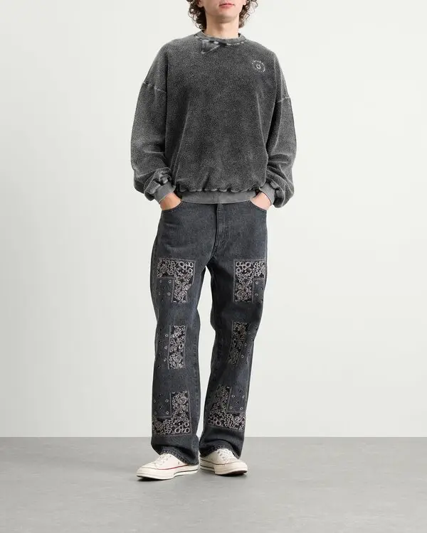 NOMARHYTHM TEXTILE Hand Dye Reverse Twist Sweatshirt