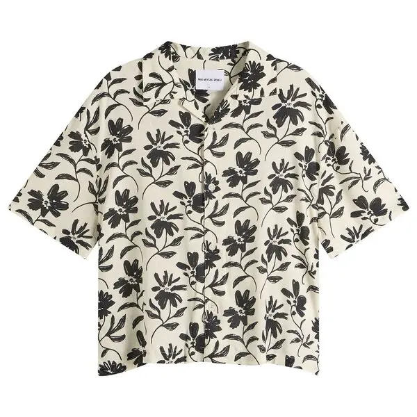 MKI MIYUKI ZOKU Floral Linen Vacation Shirt