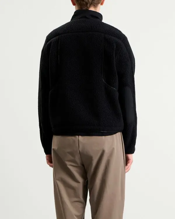 PAS NORMAL STUDIOS Off-race Pile Fleece Jacket - Black