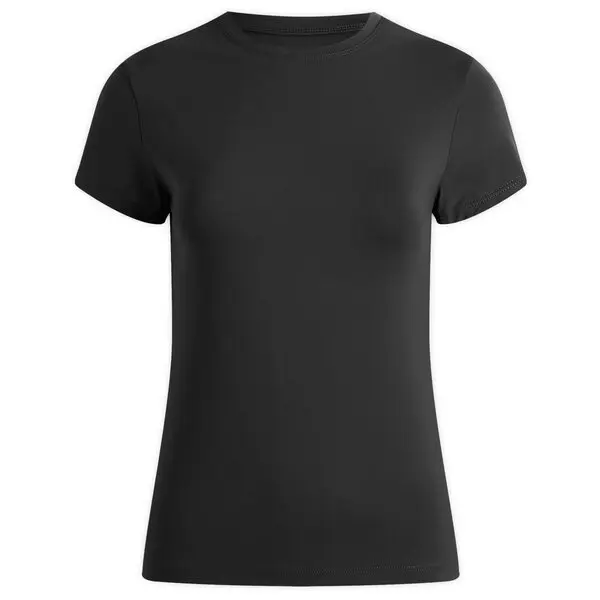 ADANOLA Ultimate Shorts Sleeve Top - Black