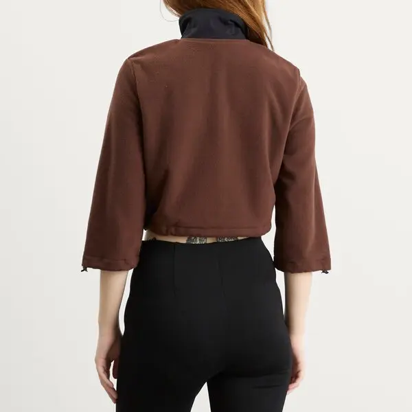 SKIMS Fleece Lounge Shrunken Zip Up Jacket