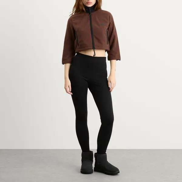 SKIMS Fleece Lounge Shrunken Zip Up Jacket