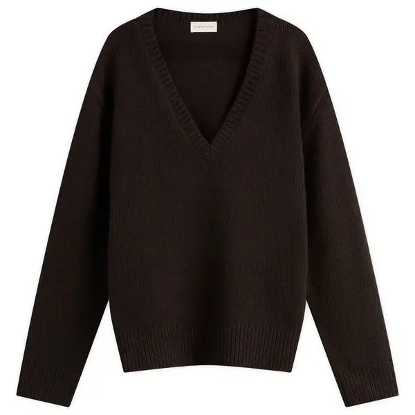 Dries Van Noten Wool Cashmere V Neck Jumper