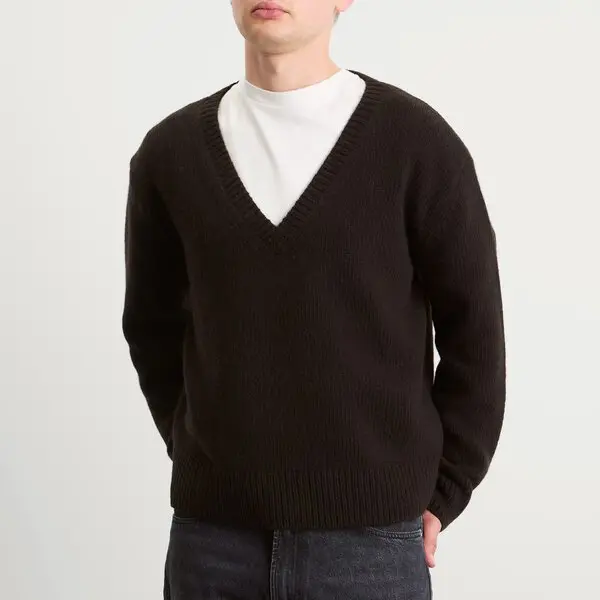 Dries Van Noten Wool Cashmere V Neck Jumper